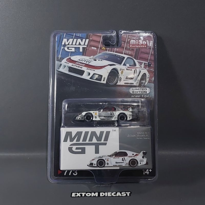 Mini GT 773 Mazda RX7 LBWK White Chase | Shopee Malaysia