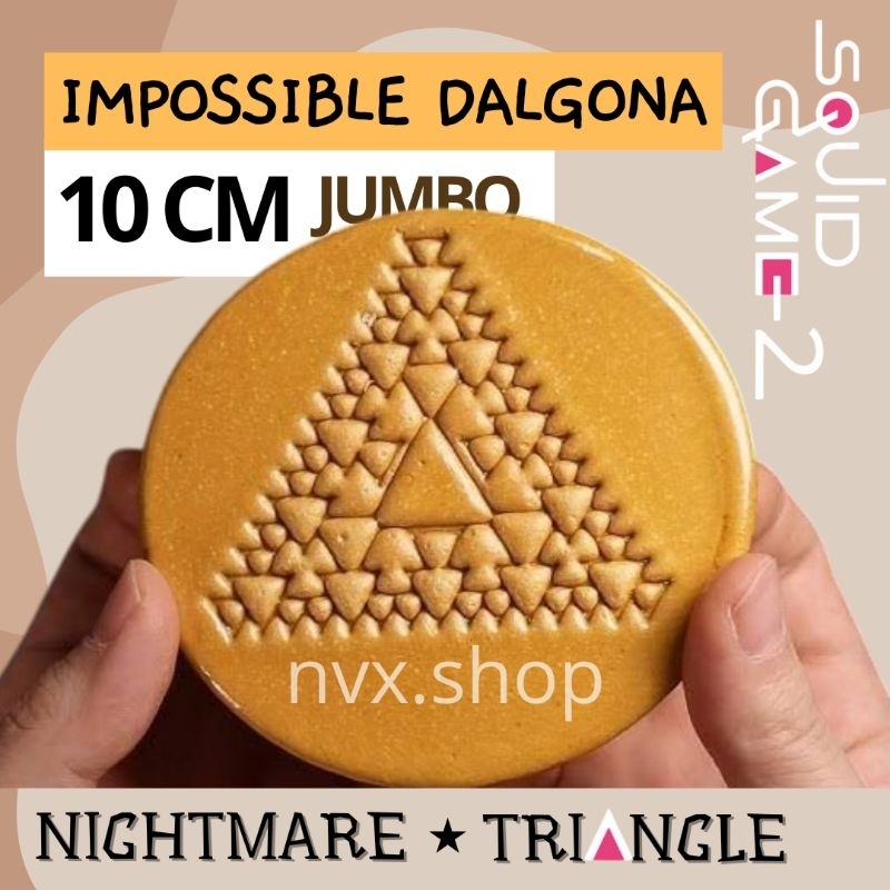 Dalgona Candy Jumbo NIGHTMARE Triangle Shape Monalisa Squid Game Season ...
