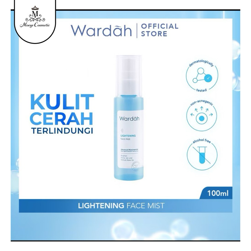Wardah Lightening Face Mist 3 in 1 Mist for Primer, Sticking Spray ...