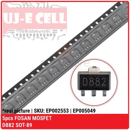 Transistor D882 SOT-89 30V 3A Bipolar Transistor BJT D882 / Transistor ...