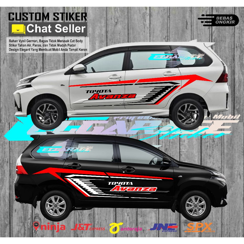 Avanza car sticker list toyota avanza car sticker avanza new3 car ...