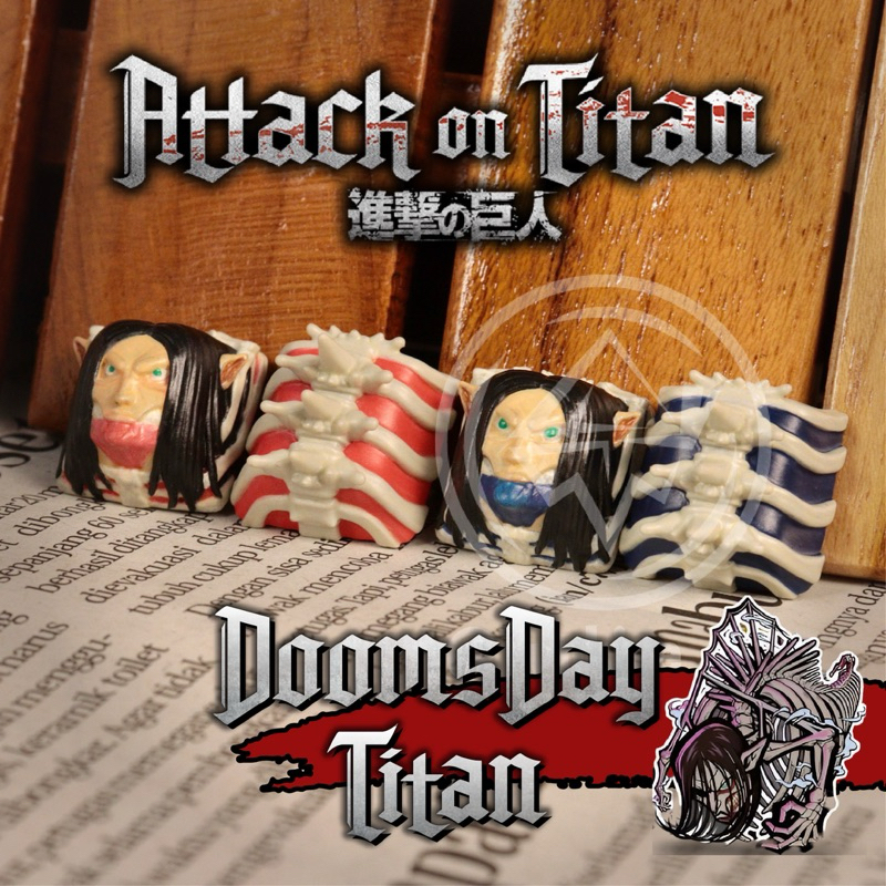 AOT artisan keycaps doomsday titan keycaps eren yeager attack titan ...