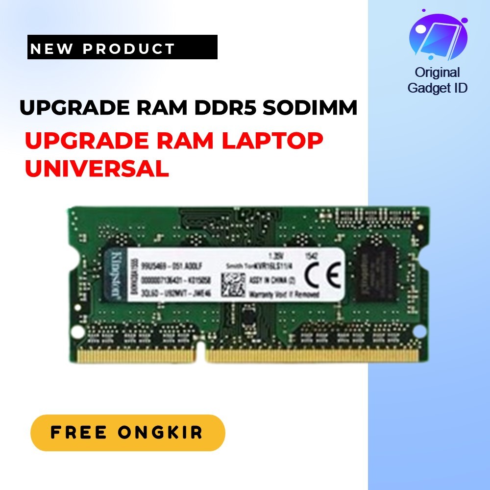 UPGRADE RAM DDR5 SODIMM | UPGRADE UNIVERSAL LAPTOP RAM | Shopee Malaysia
