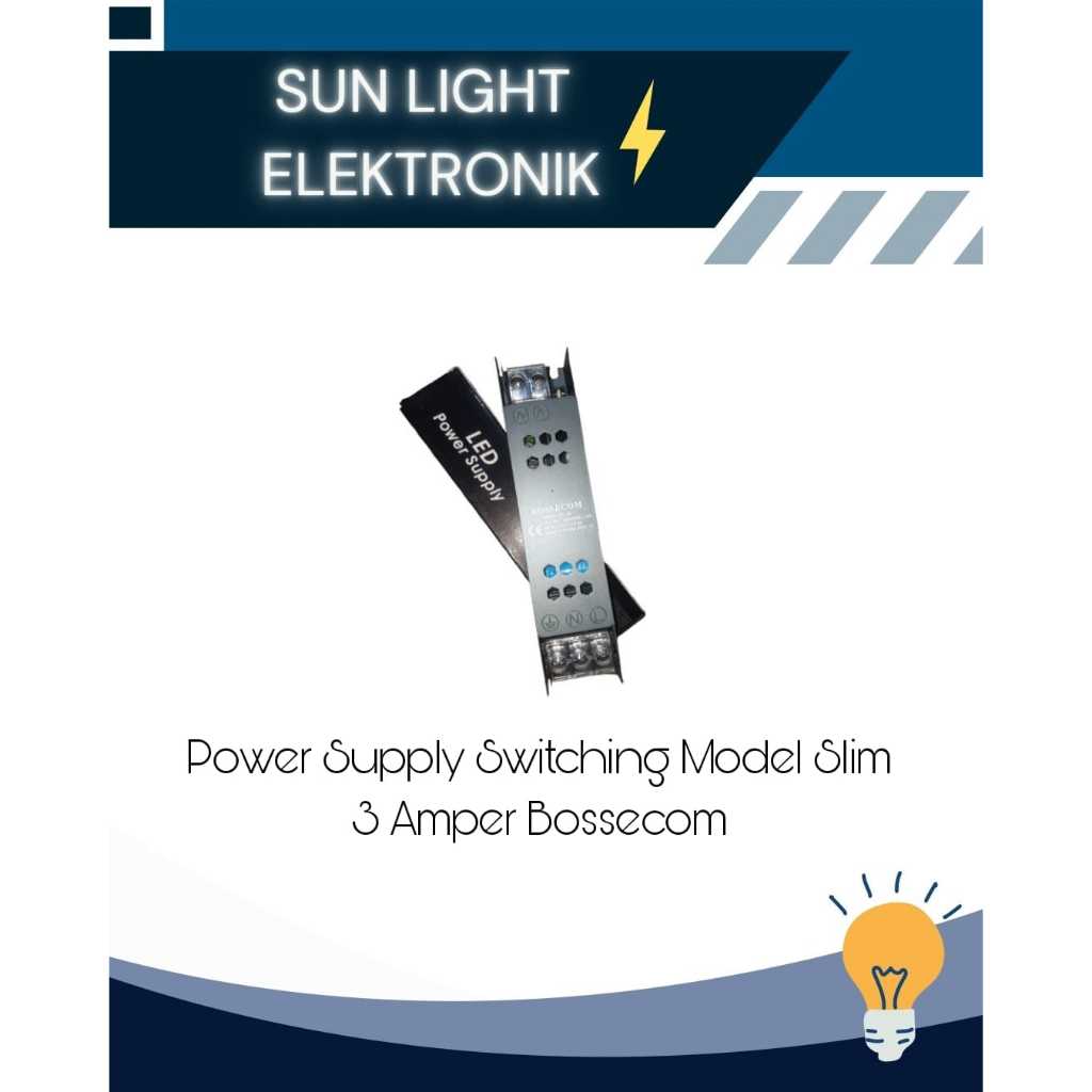 3A LED Strip Transformer Slim Thin Power Supply AC DC Travo Bossecom ...