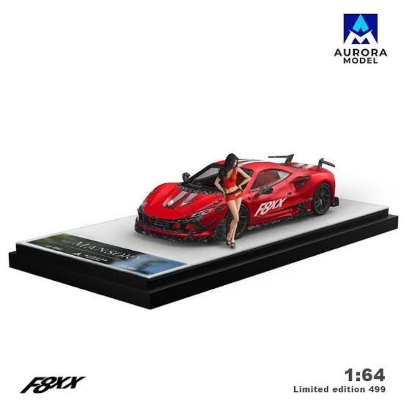 Aurora MODEL 1/64 Ferrari F8XX MANSORY RED WITH FIGURE LIMITED EDITION ...