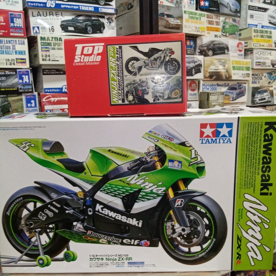 Tamiya Kawasaki Ninja ZX-RR With Top Studio Detail Up set | Shopee Malaysia