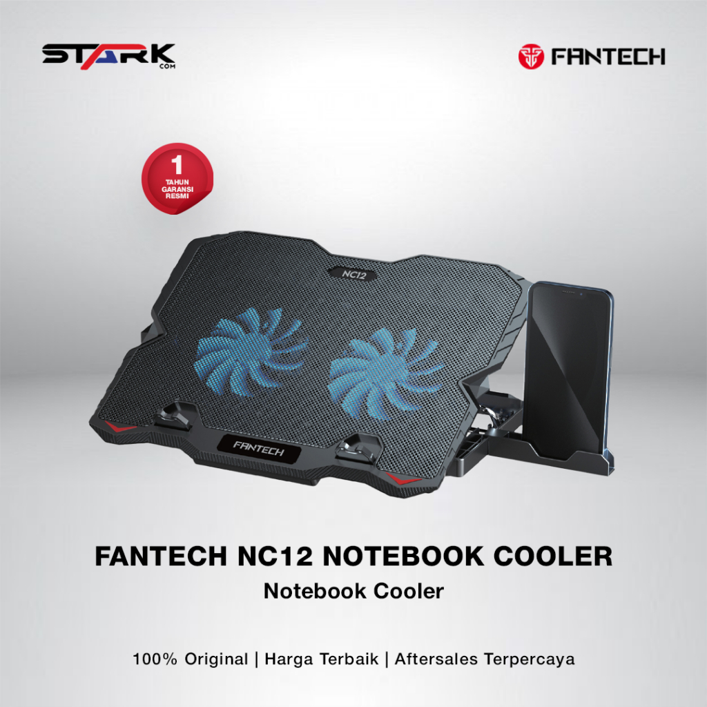 Fantech Cooling Pad RGB Laptop Cooling Fan Cooler 2 Fan / 5 Fan - NC11 ...
