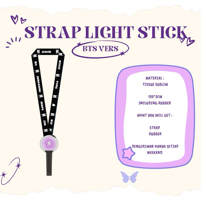 Strap Lightstick BTS Version / strap LS armybong / strap Lightstick ...