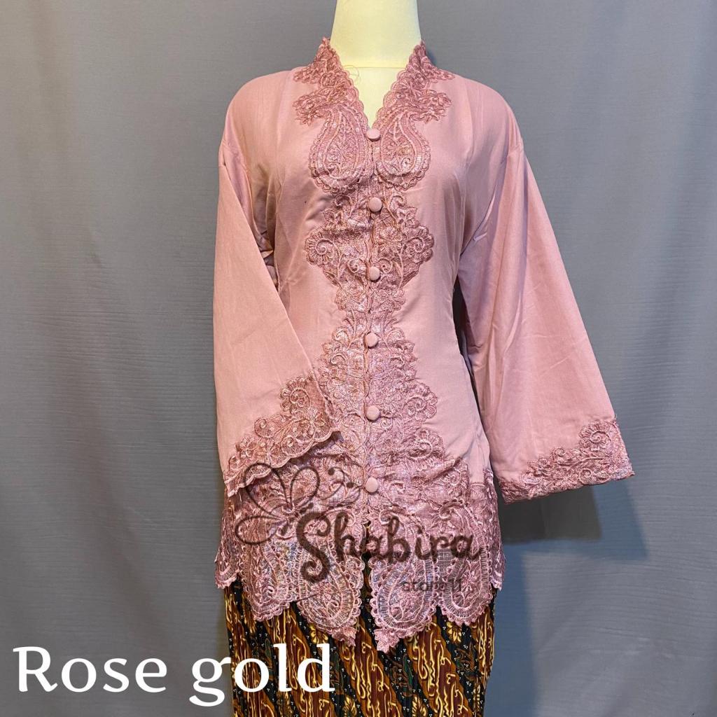 KATUN Matching Embroidered Encim Kebaya 3/4 Sleeves Premium Micro ...