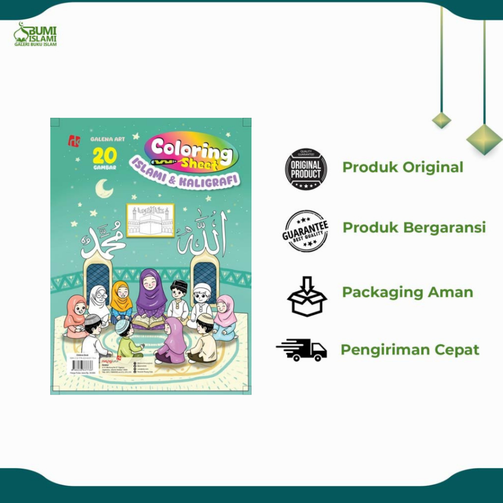 Islamic Coloring Sheet & Calligraphy Book - Space of Words - Bumi ...