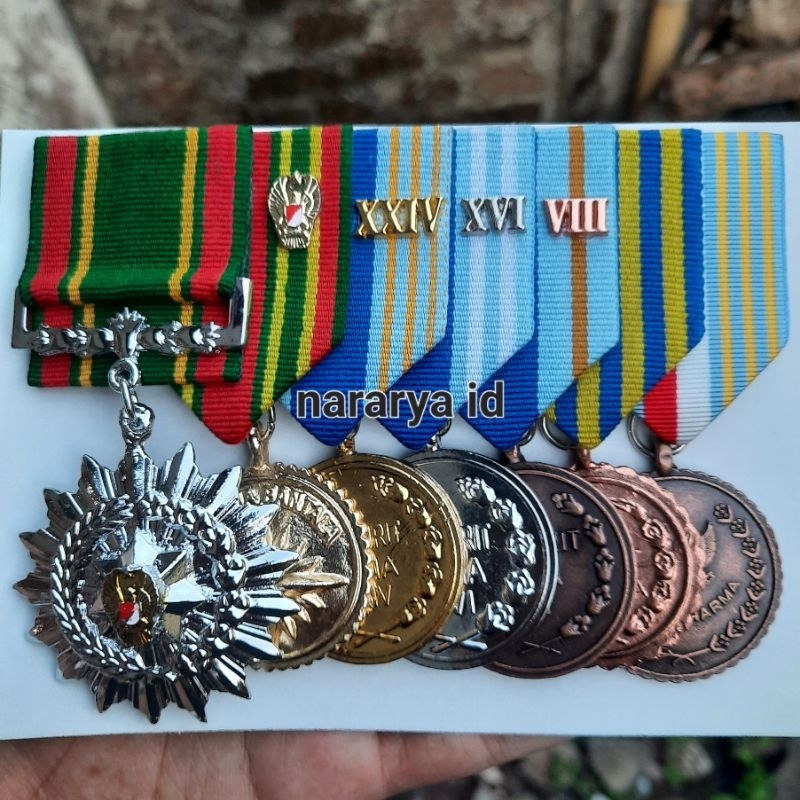 [NARARYA ID] TNI POLRI PNS SCOUT PDU Medal Satya Badge Satyalancana ...
