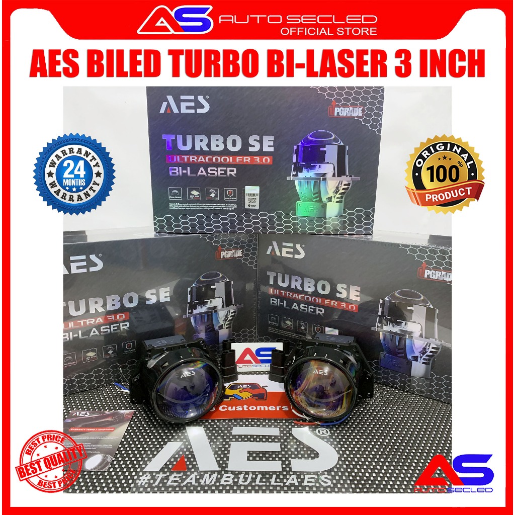 ORIGINAL AES BILED TURBO BI-LASER 3 INCH ULTRA COOLER TIR TECHNOLOGY 75 ...