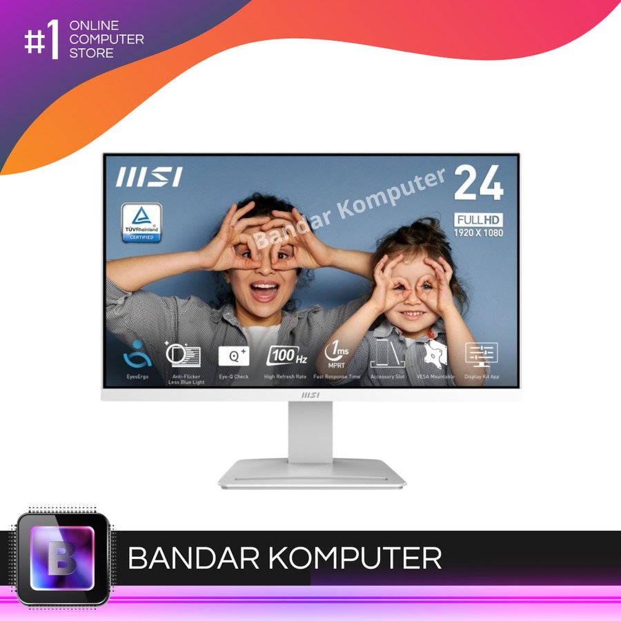 Msi PRO MP225 LED Monitor 22" IPS 1080p FHD 100Hz VGAx1 HDMIx1 VESA ...