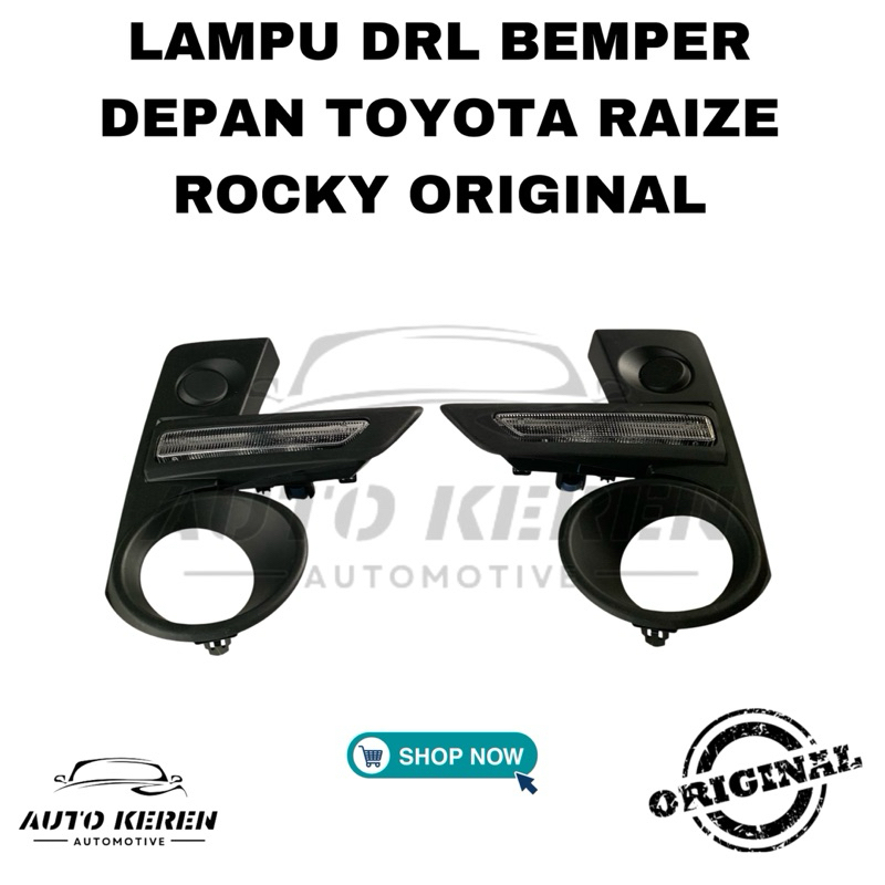 ORIGINAL TOYOTA RAIZE ROCKY FRONT BUMPER DRL LIGHTS | Shopee Malaysia