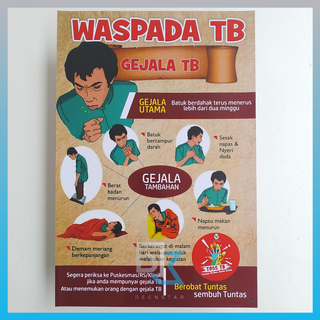 Alert TB Poster, Toss TB, TB Education, Health Poster | Shopee Malaysia