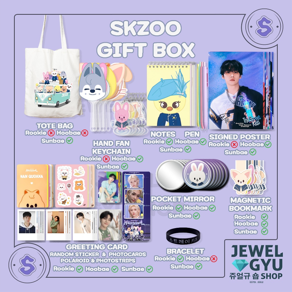 SKZOO Gift Box / Hampers Stray Kids SKZ Felix Changbin I.N Han Hyunjin ...