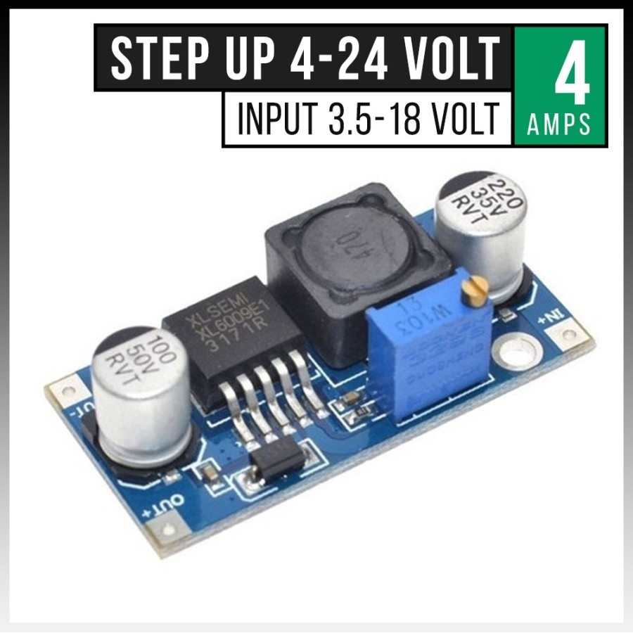 STEP UP XL6009 DC-DC Step Up Boost Converter 4A / STEP UP Power Supply Module XL6009 Adjustable ...