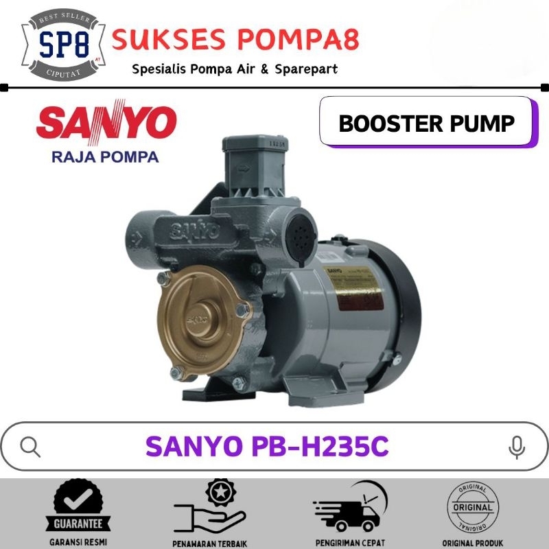 SANYO PB-H235C-S Automatic Booster Pump / Booster Water Pump | Shopee ...