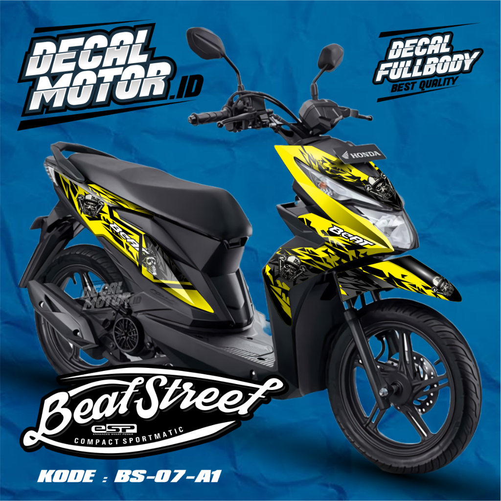 Beat Street 2019 Full Body Old Decal Sticker with Helmet Skull Motif ...
