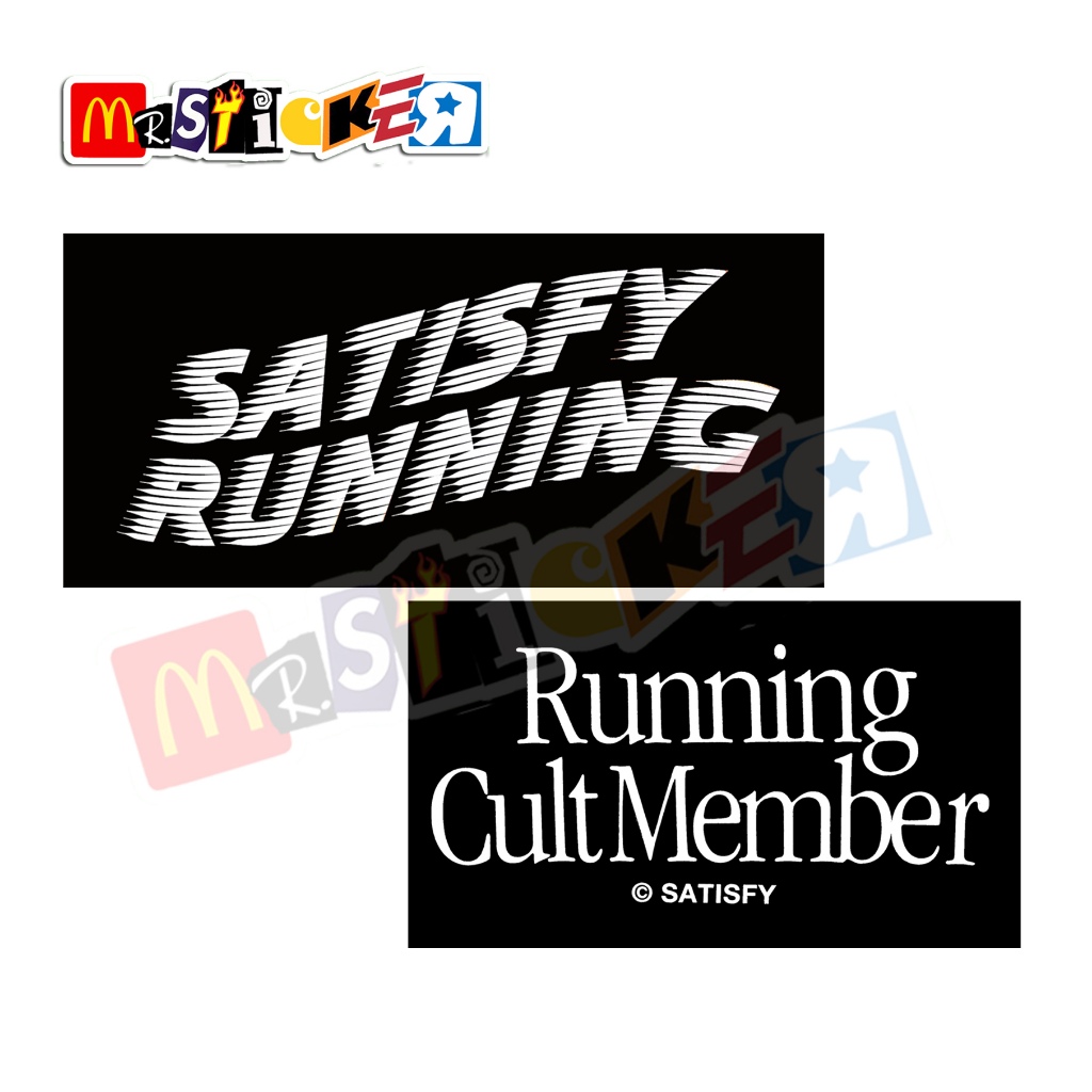 Satisfying Running Cult Member logo runner sticker | Shopee Malaysia