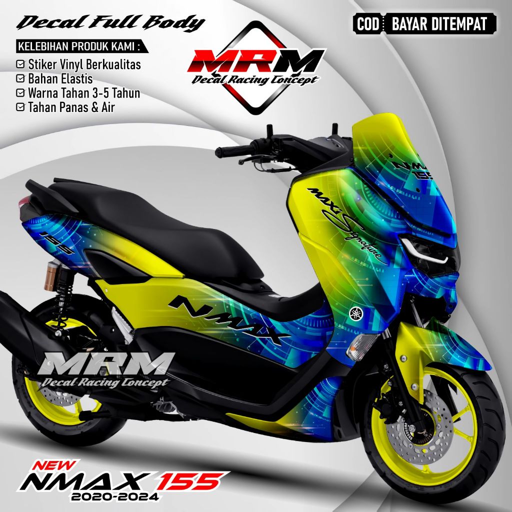 Yamaha nmax 155 new Fullbody Maxi Signature Sticker Decal new nmax Full ...