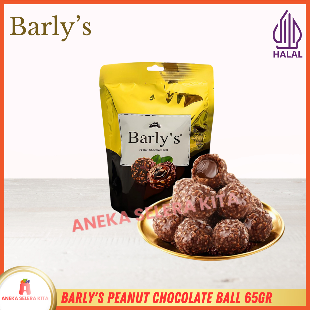 Barlys Peanut Chocolate Ball / Round Chocolate Coated with Halal ...
