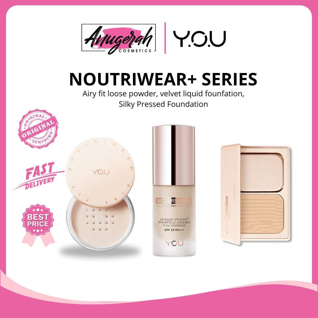 YOU Noutriwear+ Airy Fit Loose Powder| SILKY PRESSED FOUNDATION| VELVET ...