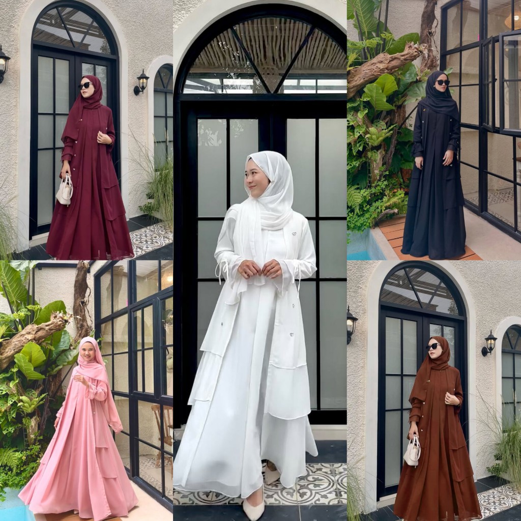 SABRINA ABAYA ARABIAN STYLE MATT CERUTY BABYDOLL LATEST PEARL SEQUENCE ...