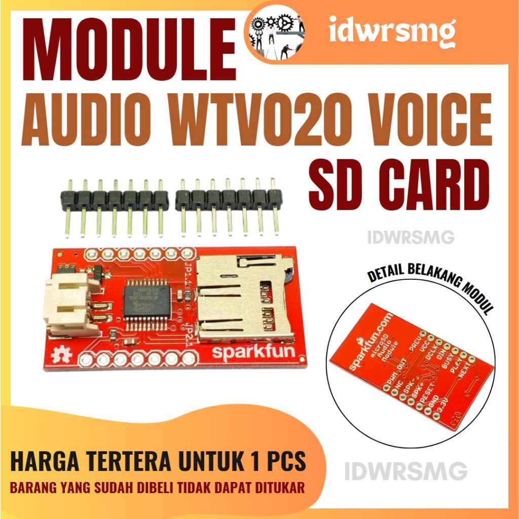 Audio WTV020SD Audio Module micro SD Card Sound Module Game Device ...