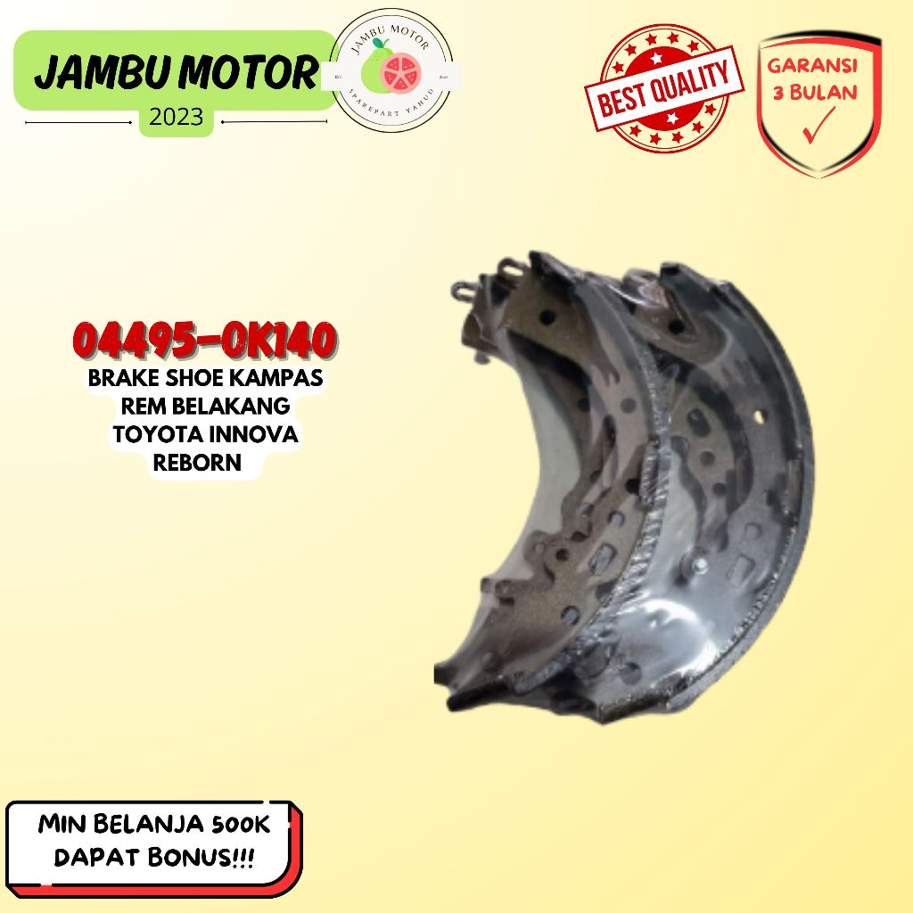 BRAKE SHOE REAR BRAKE CAMP FOR TOYOTA INNOVA REBORN 04495-OK140 04495 ...