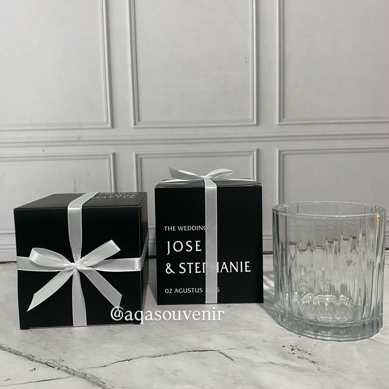 PICCA GLASS SOUVENIRS CUSTOM DOFF FINISHING BOX PACKAGING / WEDDING ...