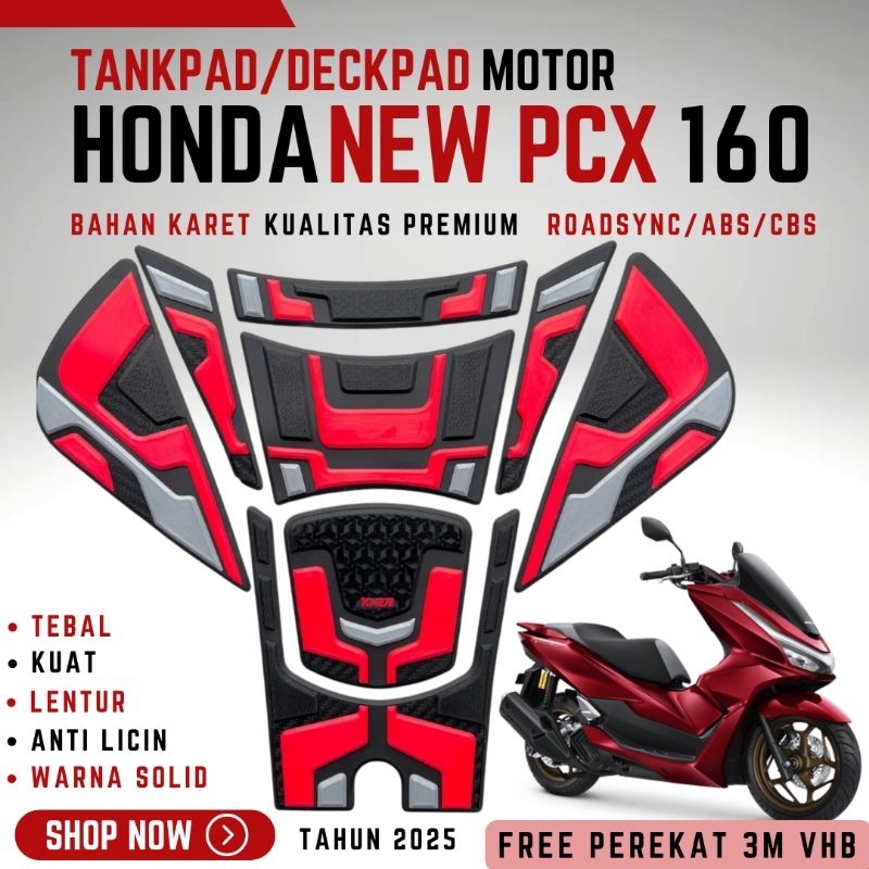HONDA PCX 160 MOTORCYCLE TANKPAD 2025 / PCX 160 MOTORCYCLE DECKPAD ...