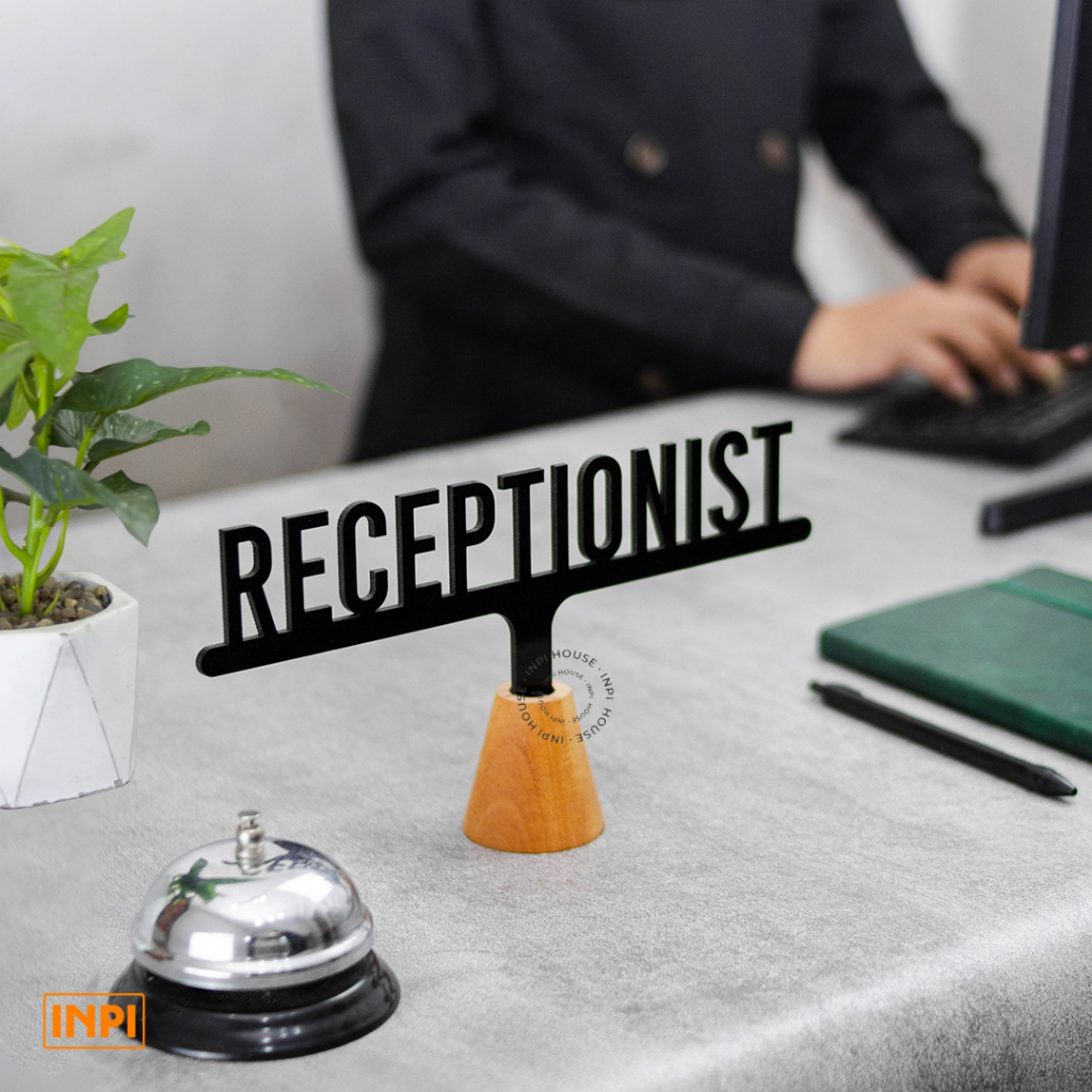 Wooden + Acrylic Outdoor Receptionist Sign - INPI HOUSE | Shopee Malaysia