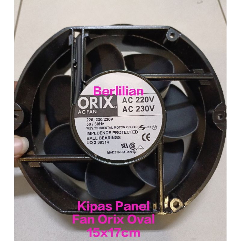 ORIX Fan 15X17CM AC 220V/230V Ball Bearing Made in Japan | Shopee Malaysia