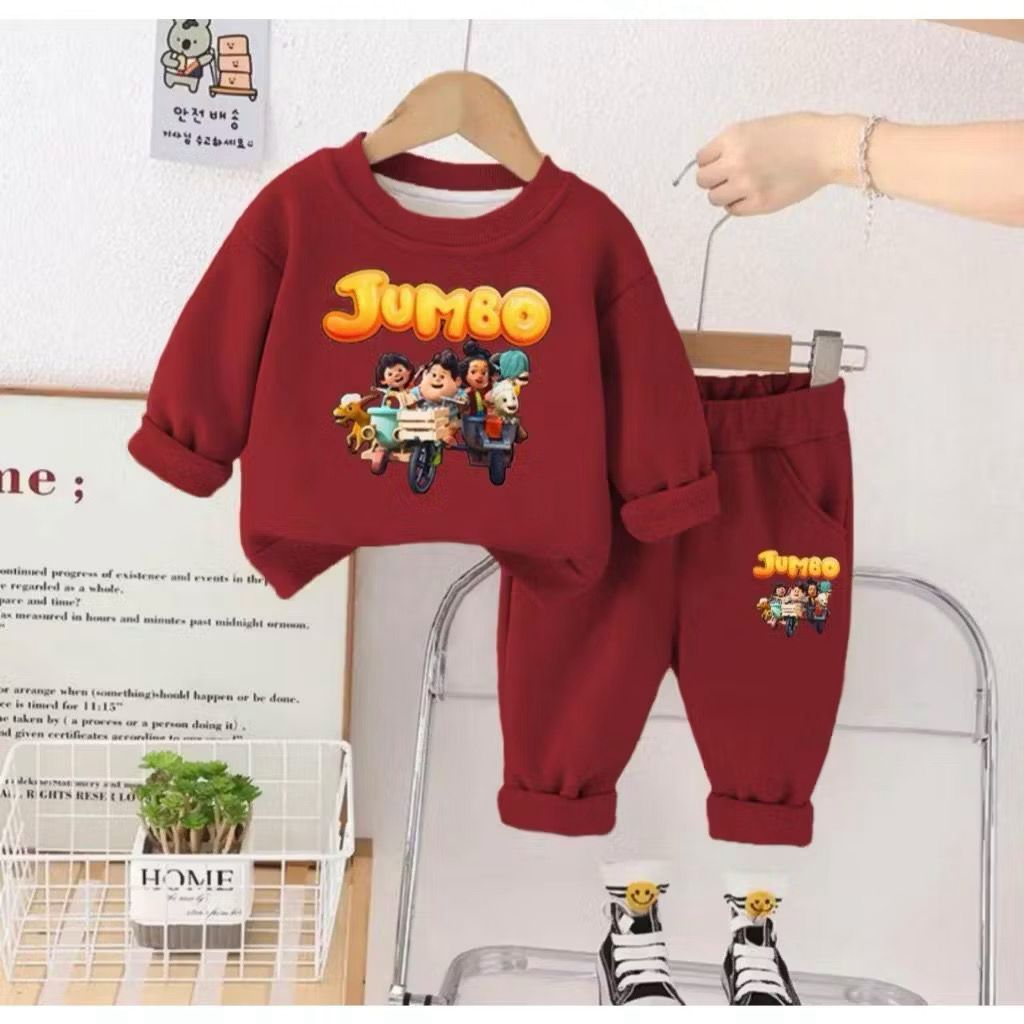 Latest viral jumbo animated clothes for ages 1-10 years | Shopee Malaysia