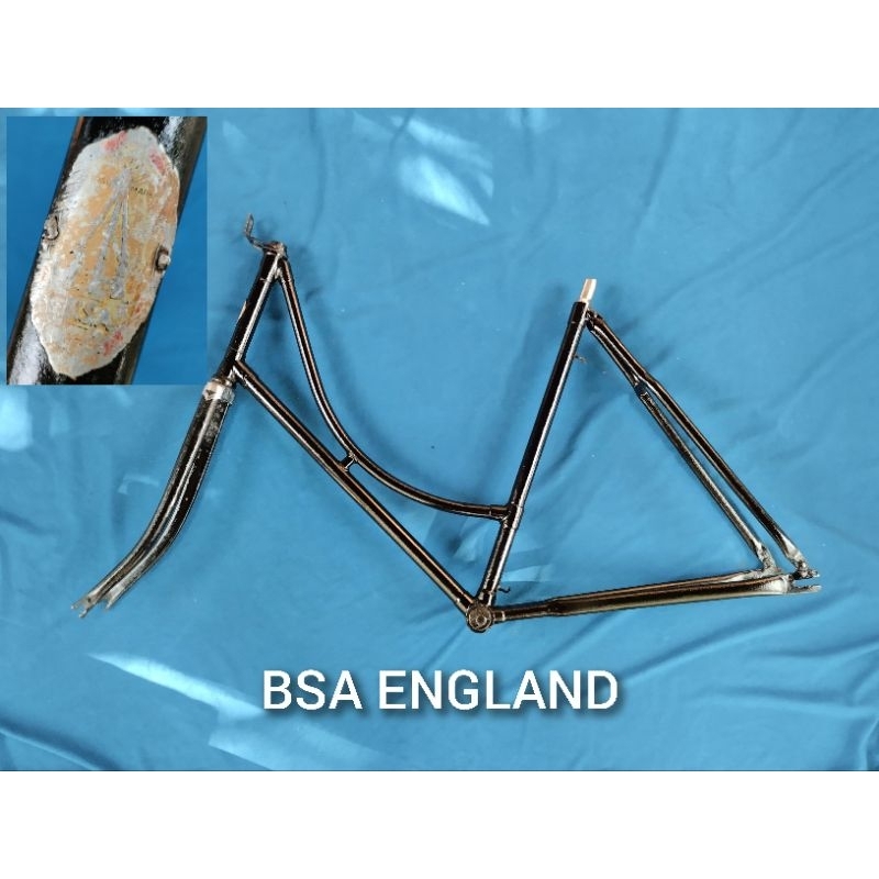 BSA England onthel bicycle Frame + fork | Shopee Malaysia