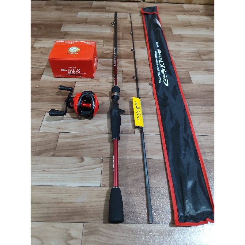 MERAH Bc Seahawk Bass LX Hunter Fishing Set (Red) | Shopee Malaysia