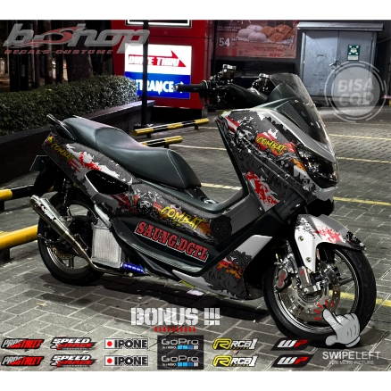 Yamaha Nmax Full Body Decal Sticker Nmax Old Combat Motif Color ...