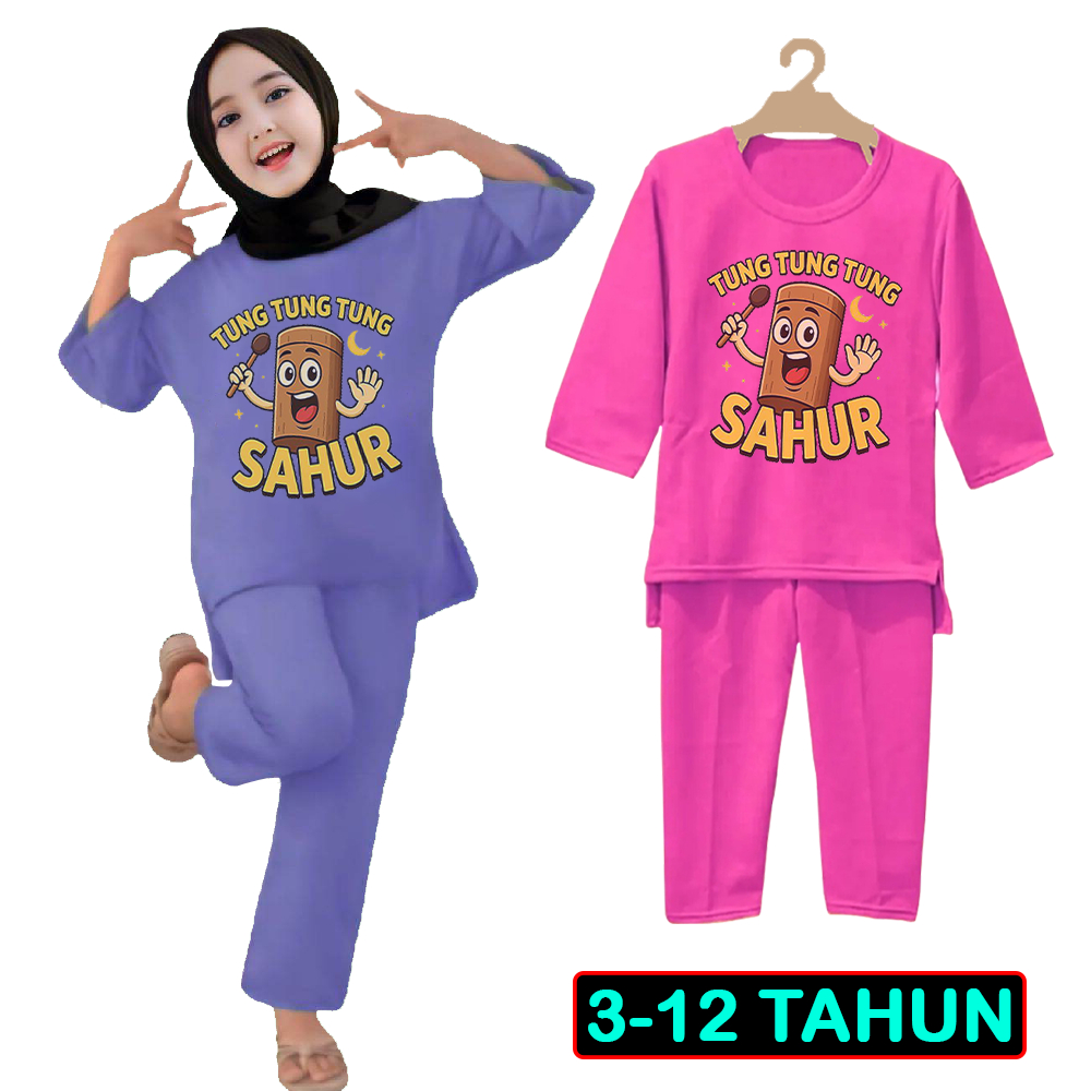 KATUN Charyatink - Viral Tung Tung Sahur Girls Suit 3-12 Years Baby ...