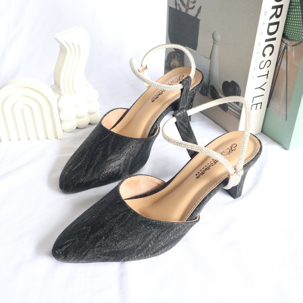HMF Hikera Women's 5 cm Mules Heels JS05 | Shopee Malaysia