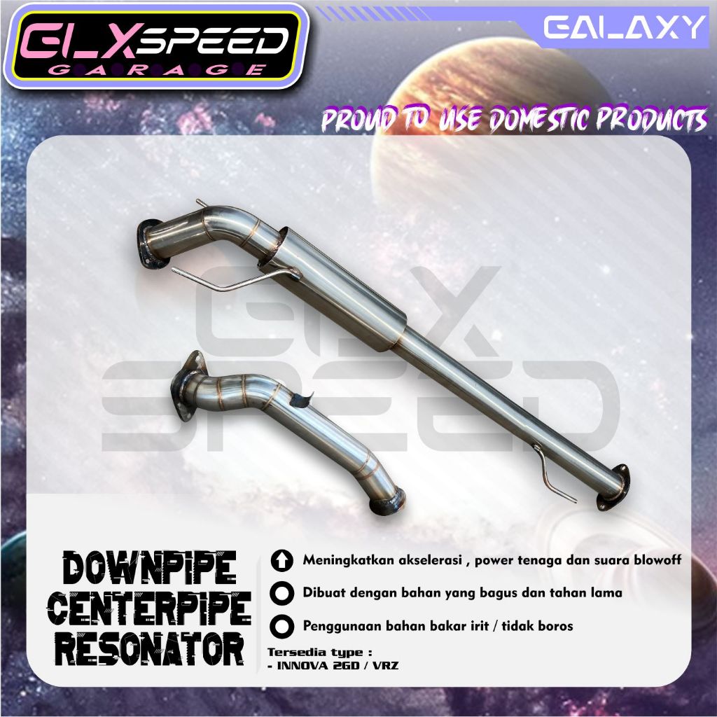 Centerpipe + Downpipe Innova 2KD/Non VRZ Reborn 2GD/VRZ Fortuner VNS ...