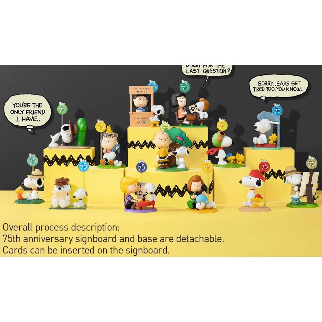 Peanuts 75th Anniversary Snoopy Comic Life Series (Popmart) | Shopee ...