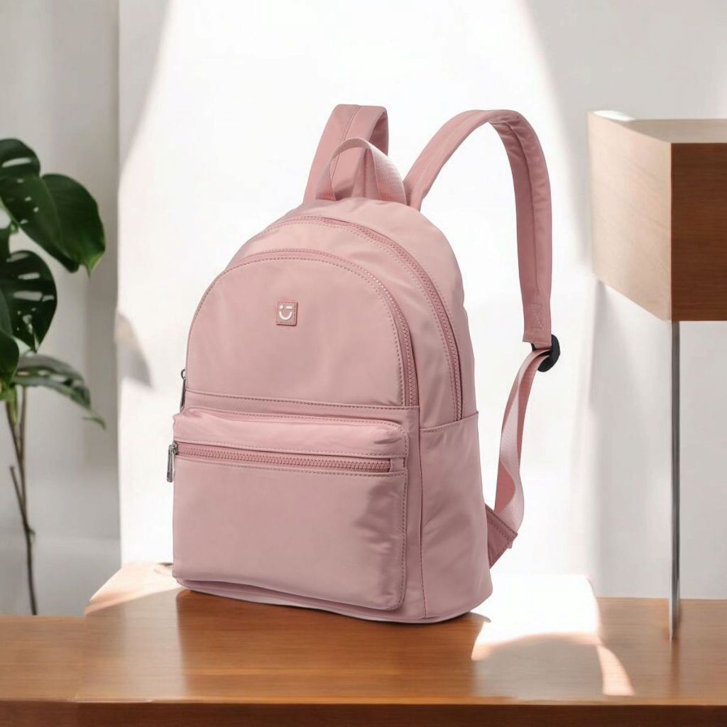 Miniso Practical Style Backpack (Gray Pink) | Shopee Malaysia