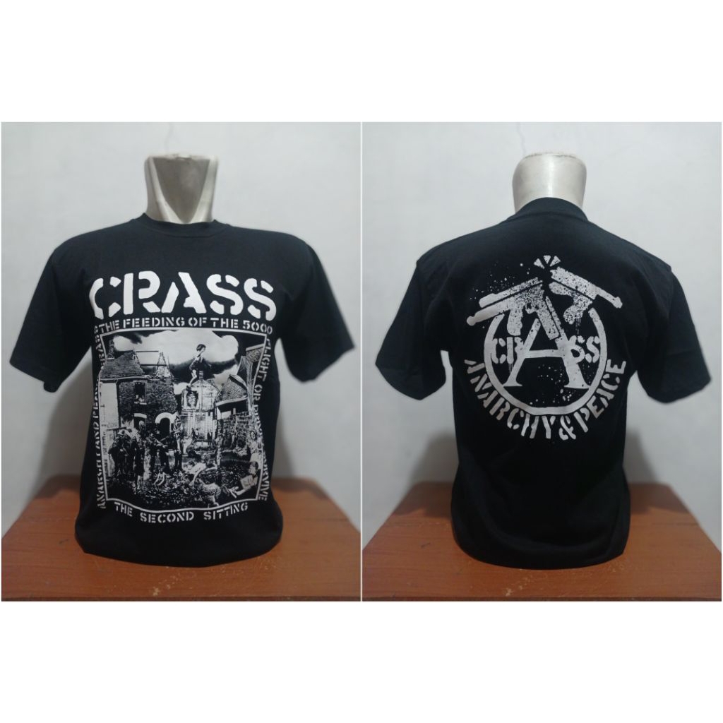 CRASS PUNK T-SHIRT CRASS PUNK BAND MUSIC T-SHIRT/ | Shopee Malaysia