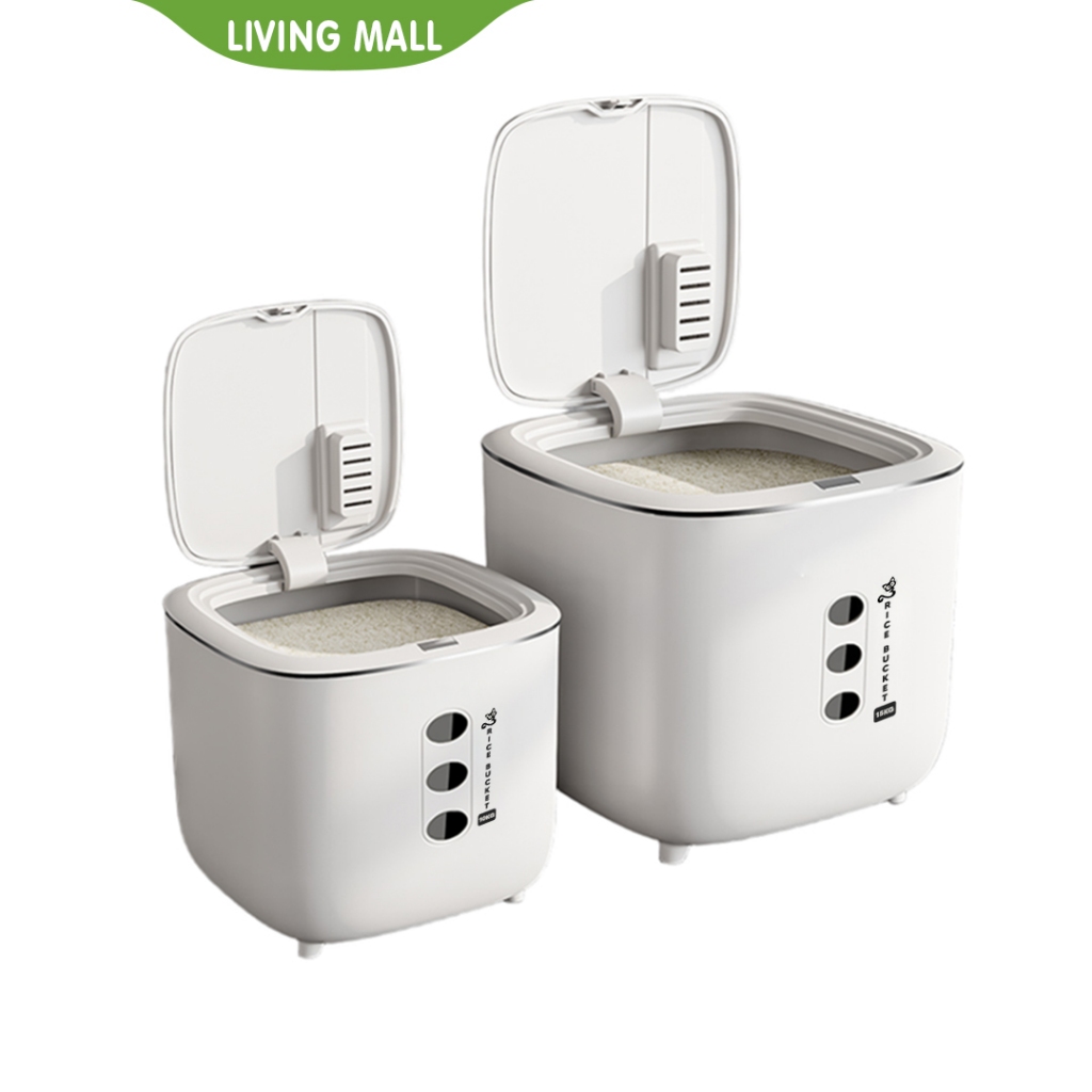 LIVING MALL Rice Storage Place E60-E62 Rice Bucket Aesthetic Rice ...