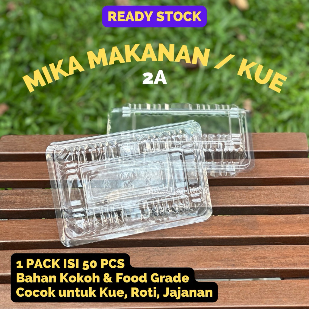 Clear Plastic Rectangular Mica (2A) contains 50 PCS Size 20x12x5,5 cm ...