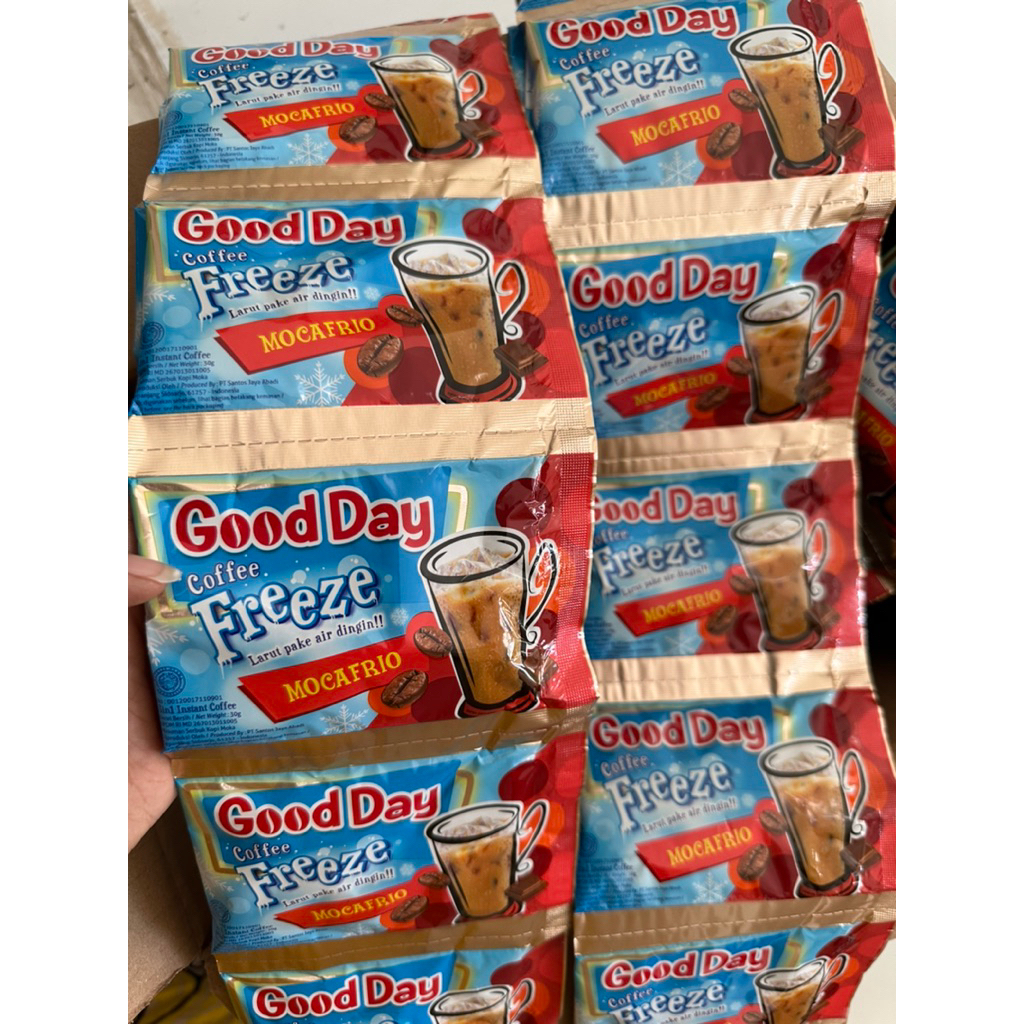 Good Day Freeze Mocafrio 1 pack contains 10 sachets (10 x 30gr) Instant ...