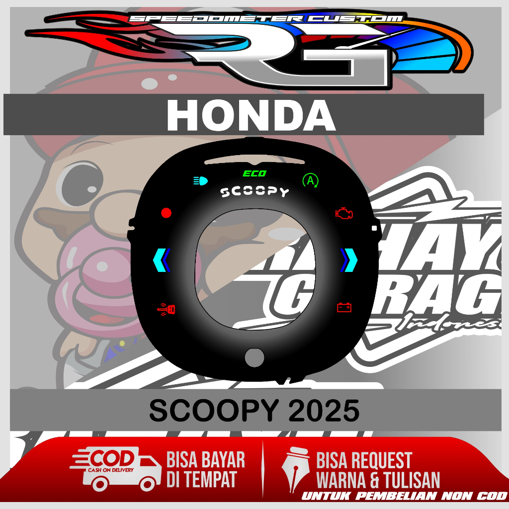 HONDA SCOOPY CUSTOM SPEEDOMETER BOARD 2025 HONDA SCOOPY CUSTOM ...