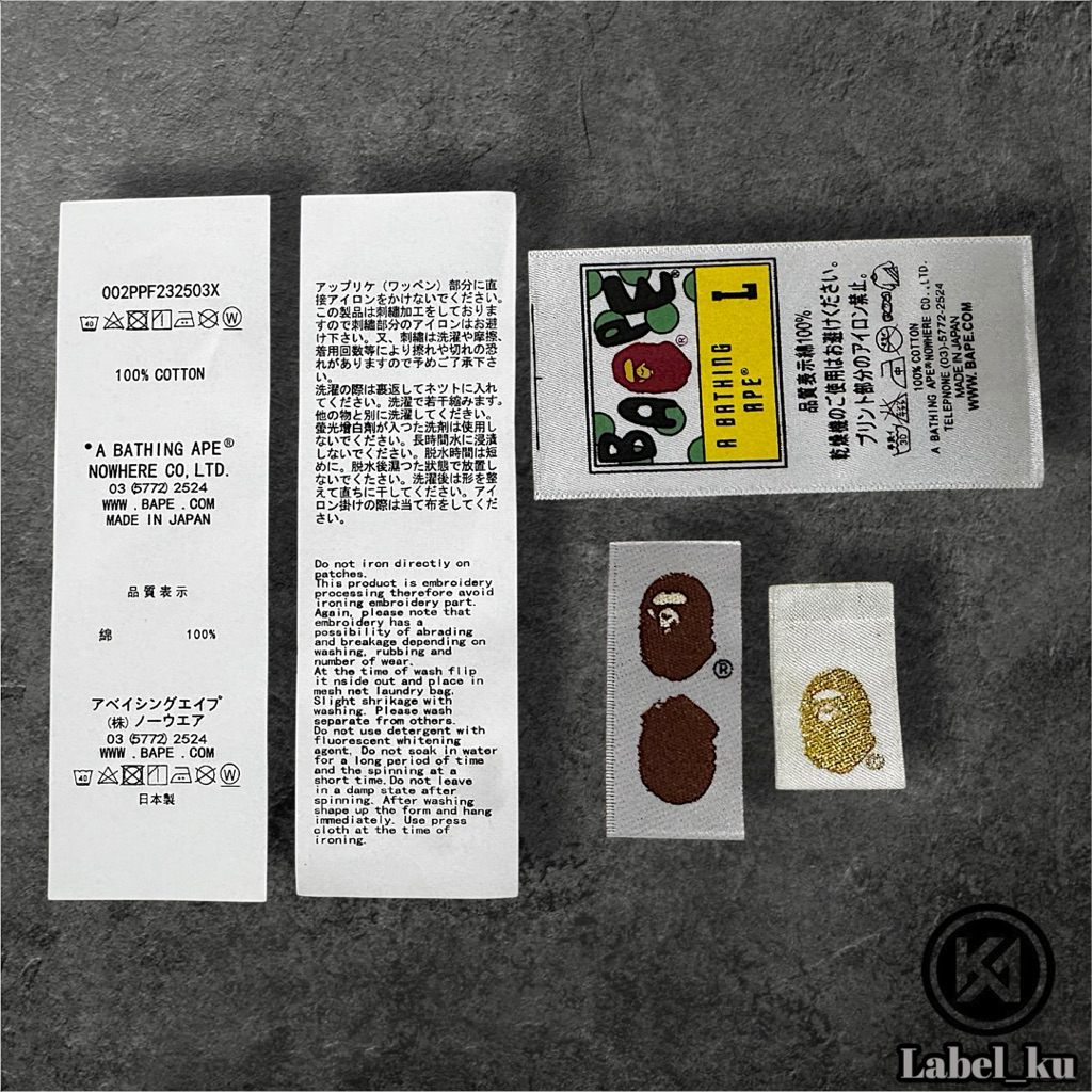 BAPE LABEL TAG | Shopee Malaysia