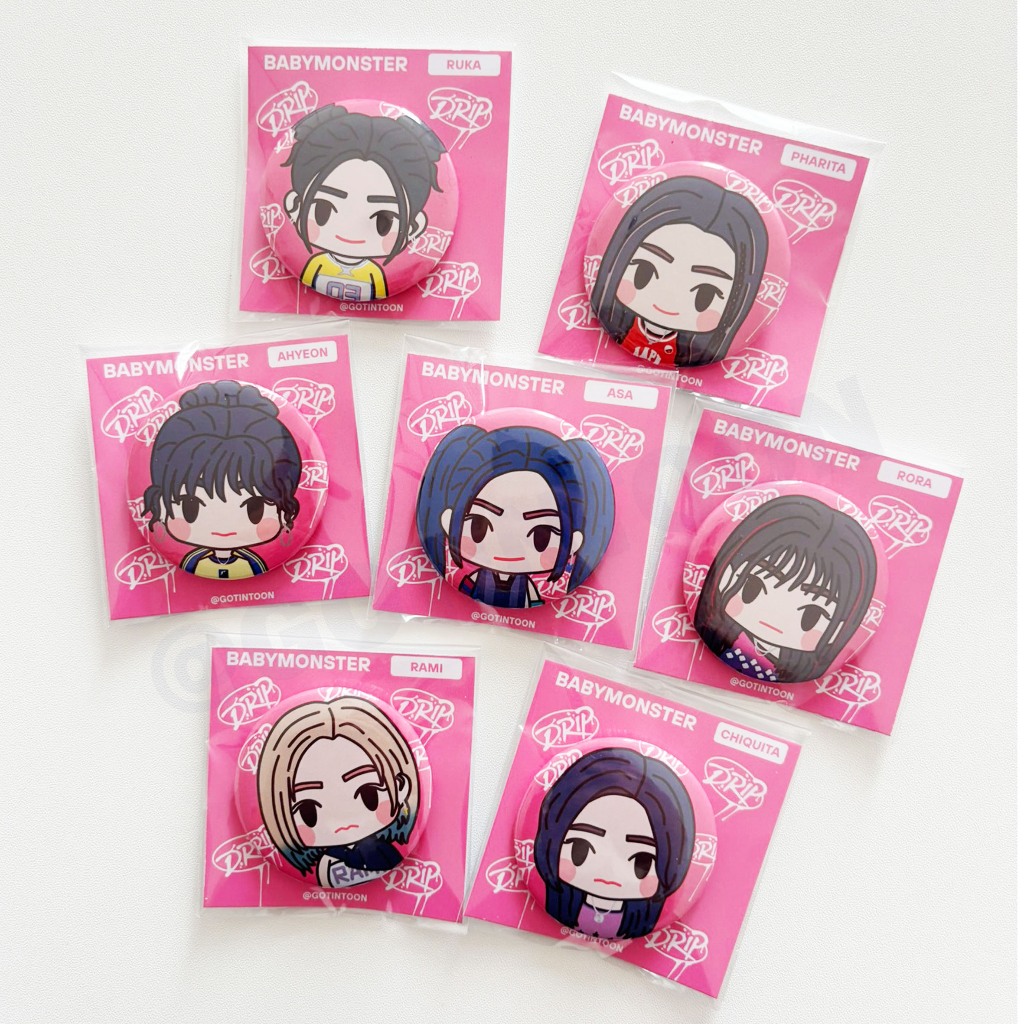 [READY] BABYMONSTER PIN STICKER SET (KPOP MERCH) | Shopee Malaysia